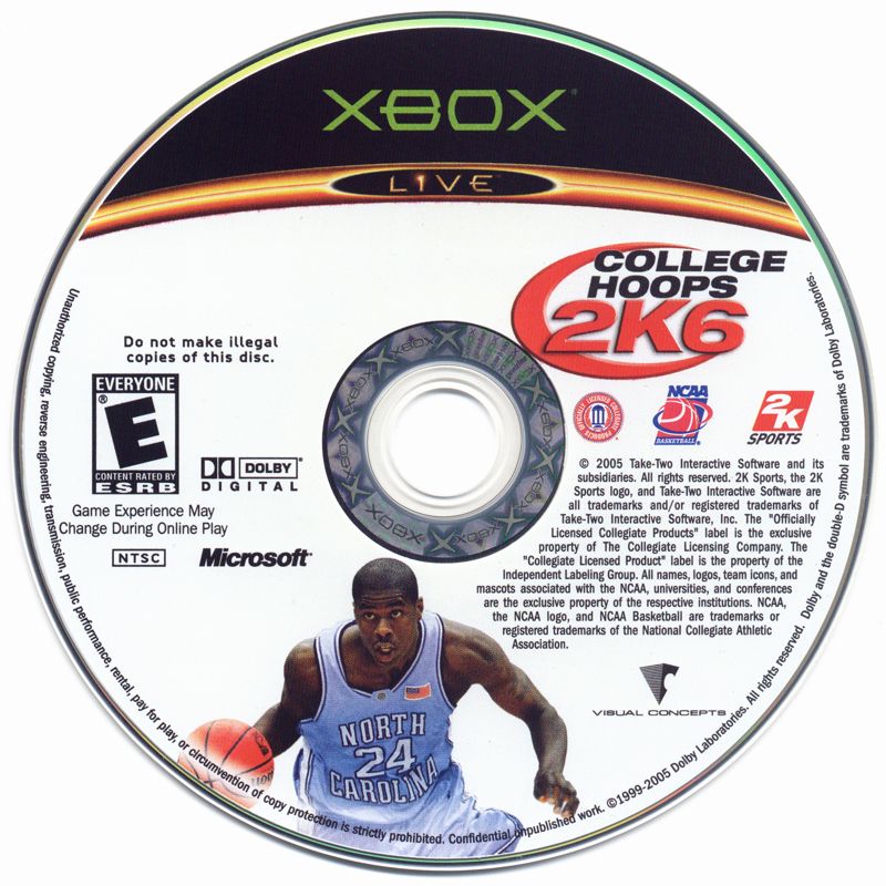 College Hoops 2K6 cover or packaging material - MobyGames