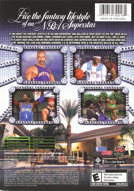 NBA Ballers cover or packaging material - MobyGames