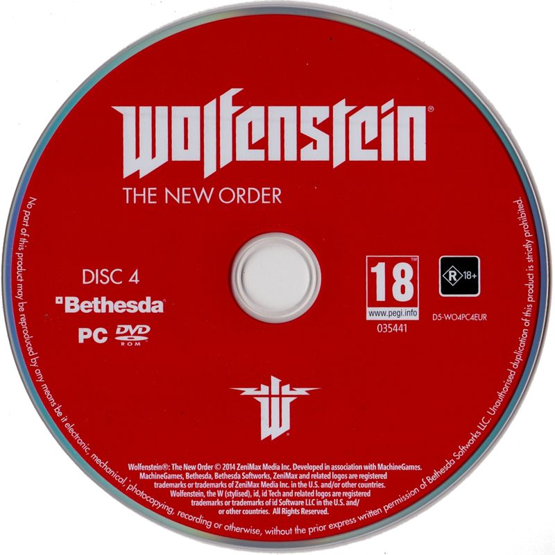 Wolfenstein: The New Order cover or packaging material - MobyGames