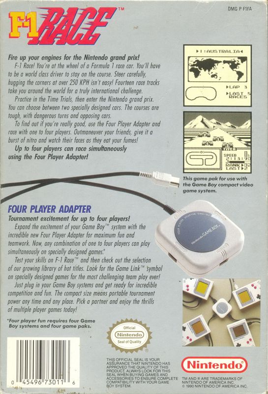 F-1 Race cover or packaging material - MobyGames