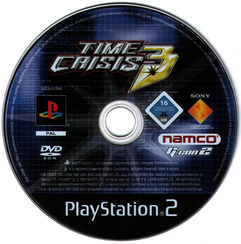 Time Crisis 3 cover or packaging material - MobyGames
