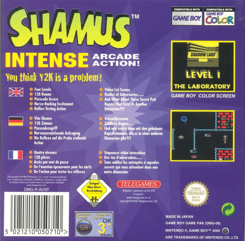 Shamus cover or packaging material - MobyGames