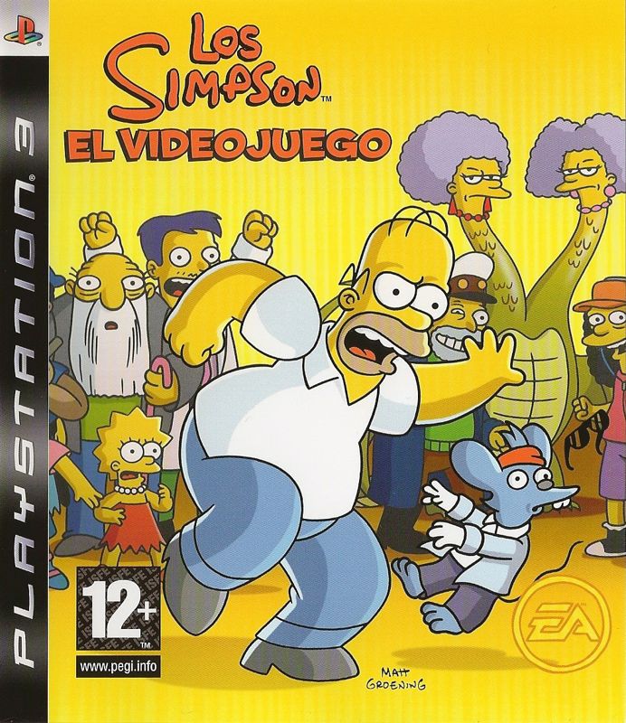 The Simpsons Game cover or packaging material - MobyGames