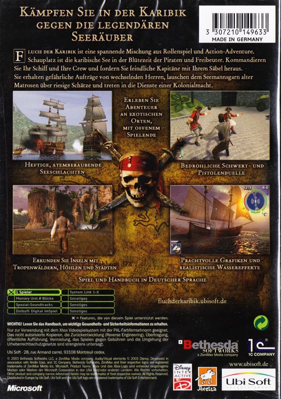 Pirates of the Caribbean cover or packaging material - MobyGames