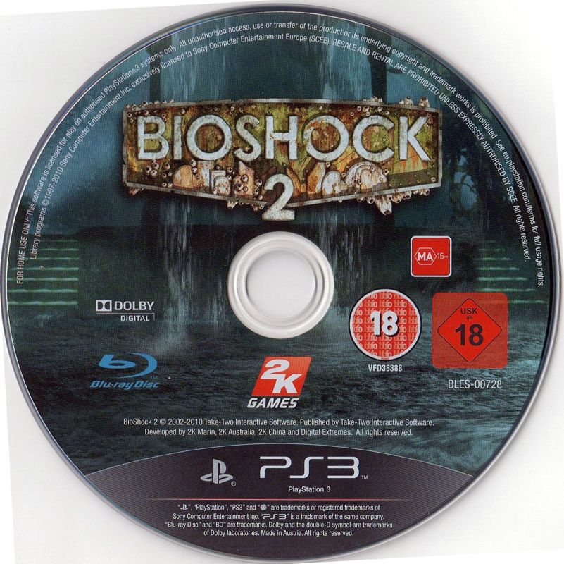 BioShock 2 cover or packaging material - MobyGames