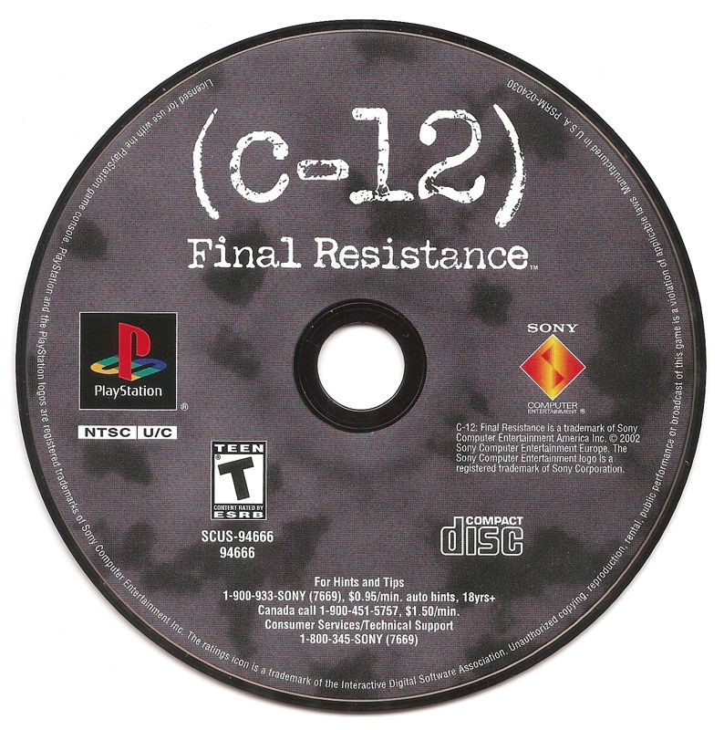 C-12: Final Resistance cover or packaging material - MobyGames