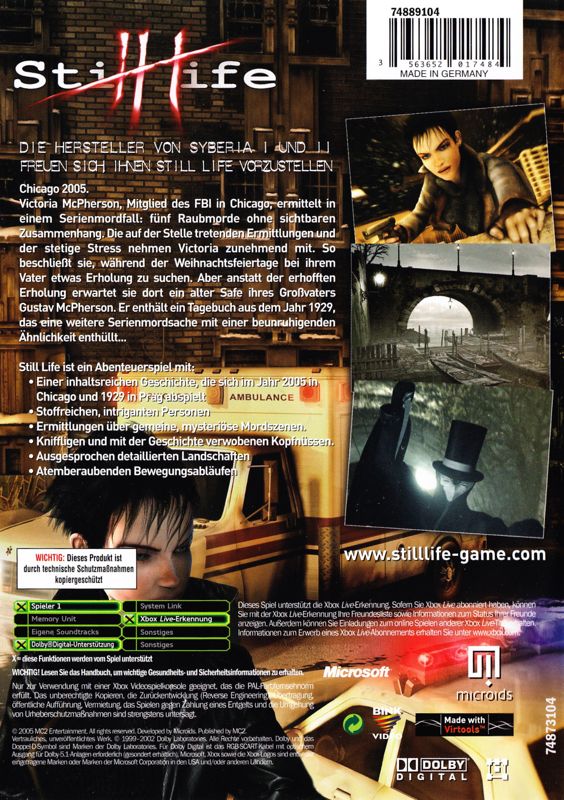 Still Life cover or packaging material - MobyGames