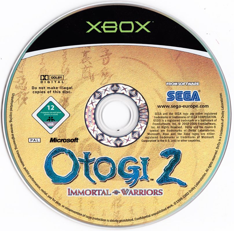 Otogi 2: Immortal Warriors cover or packaging material - MobyGames