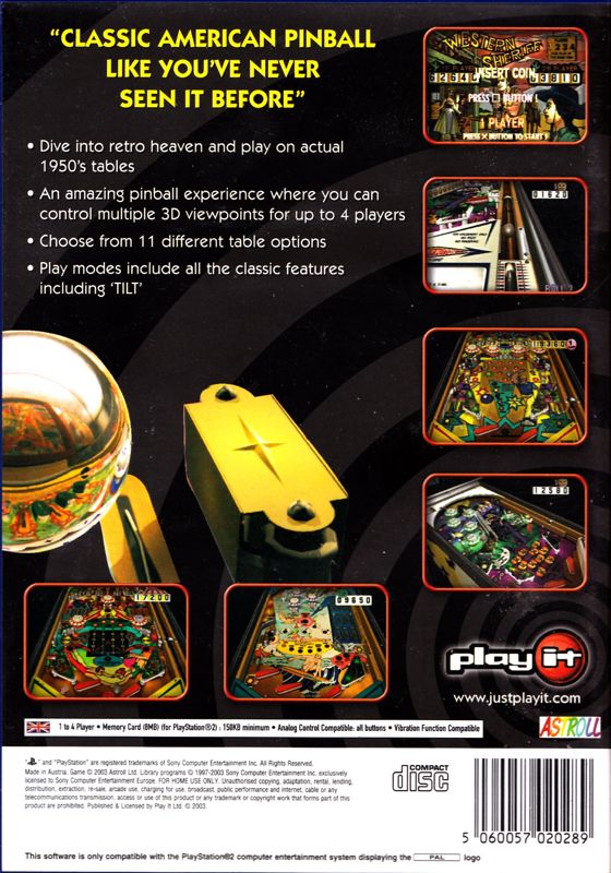 Pinball cover or packaging material - MobyGames