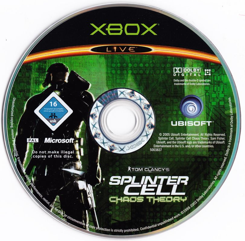 Tom Clancy's Splinter Cell: Chaos Theory cover or packaging material ...
