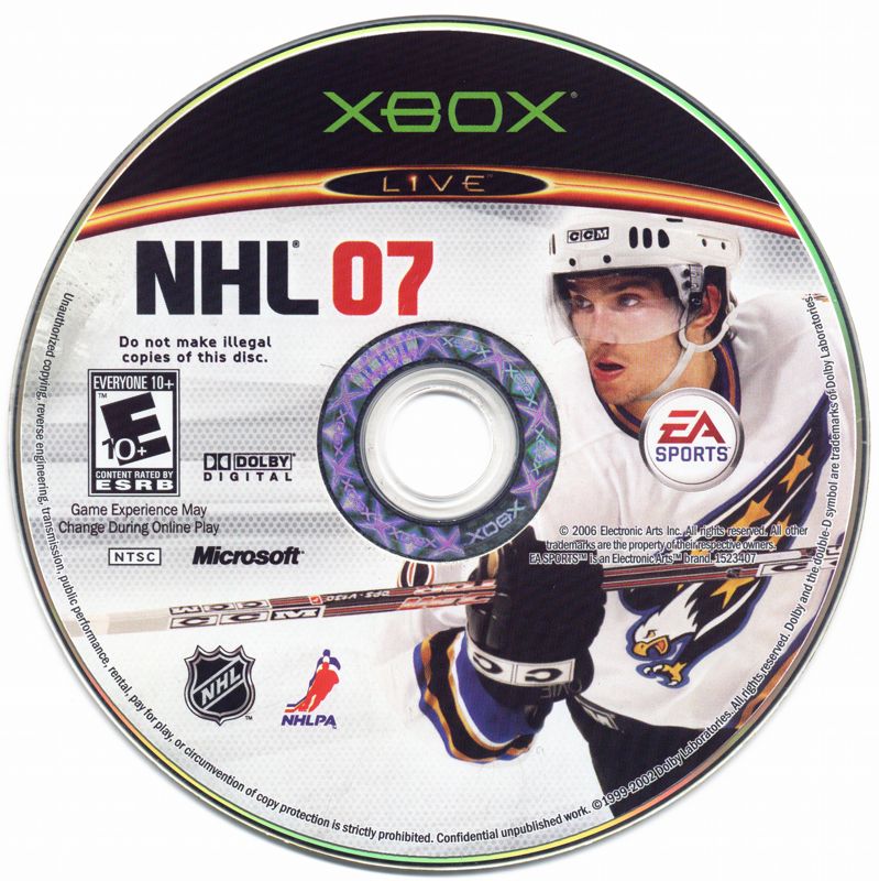 NHL 07 cover or packaging material - MobyGames