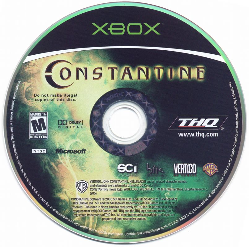 Constantine cover or packaging material - MobyGames