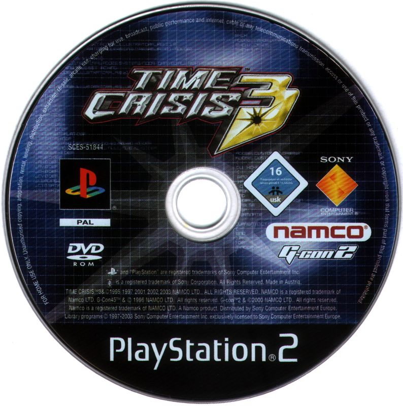 Time Crisis 3 cover or packaging material - MobyGames