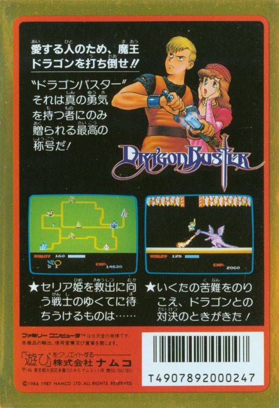 Dragon Buster cover or packaging material - MobyGames
