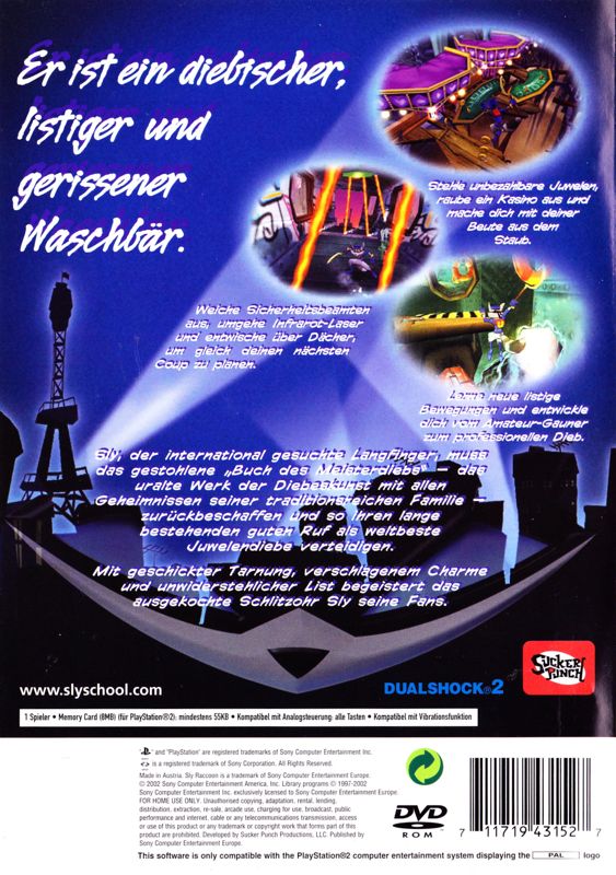 Sly Cooper and the Thievius Raccoonus cover or packaging material ...