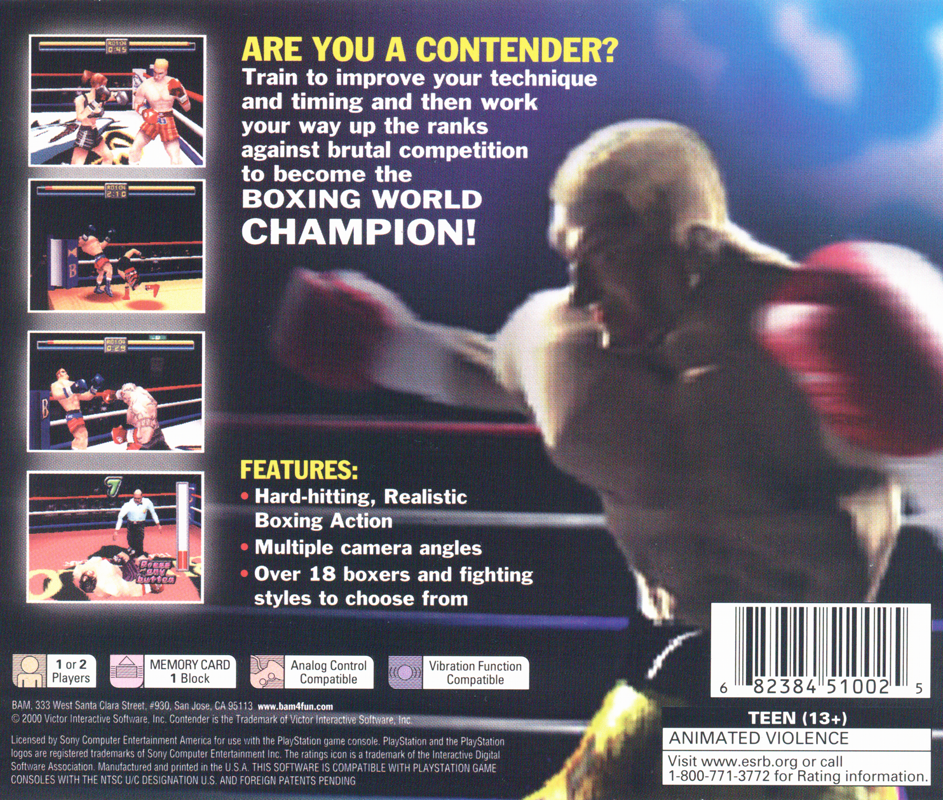 Contender 2 cover or packaging material - MobyGames