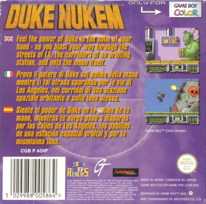 Duke Nukem cover or packaging material - MobyGames