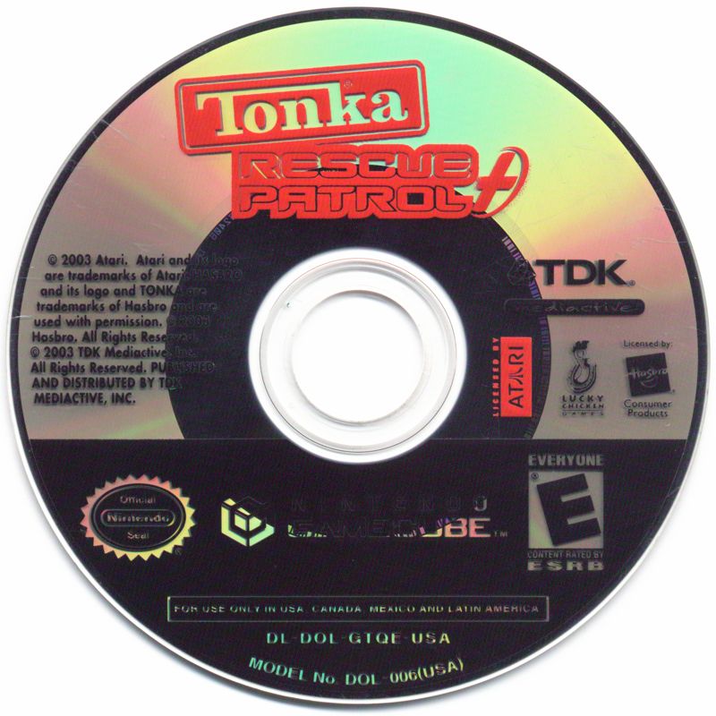 Tonka Rescue Patrol cover or packaging material - MobyGames