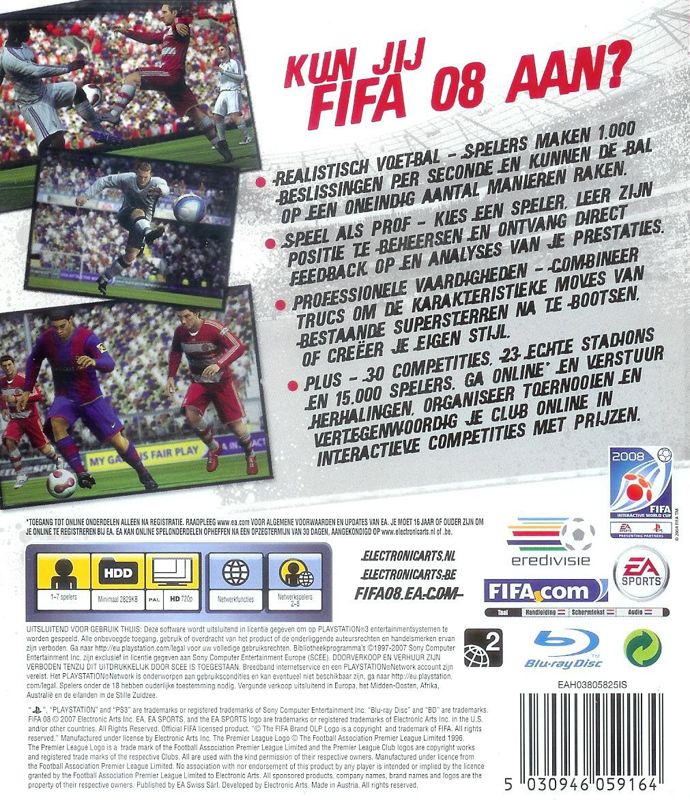 FIFA Soccer 08 cover or packaging material - MobyGames