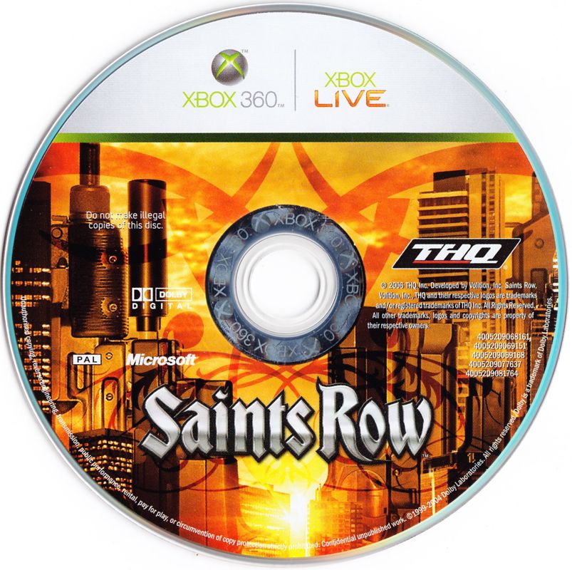Saints Row cover or packaging material - MobyGames
