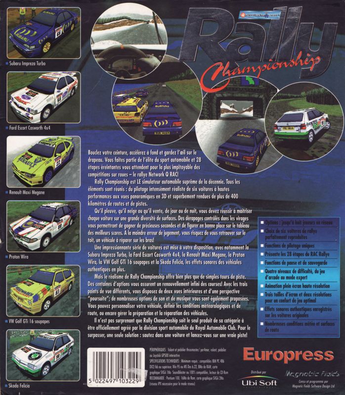 Rally Championship: International Off-Road Racing cover or packaging ...