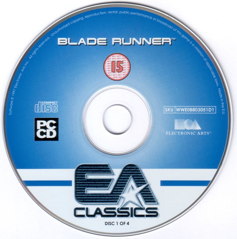 Blade Runner cover or packaging material - MobyGames