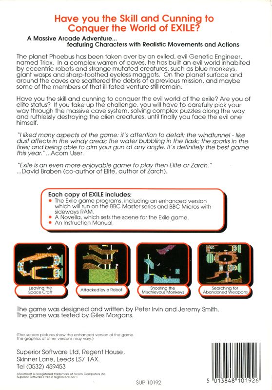 Exile cover or packaging material - MobyGames