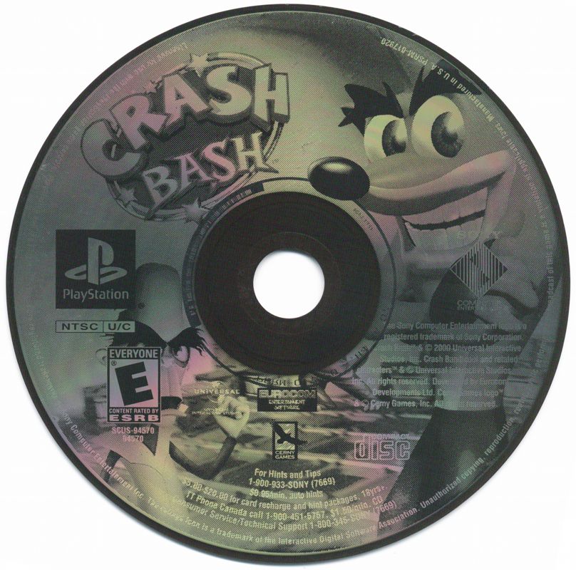 Crash Bash cover or packaging material - MobyGames