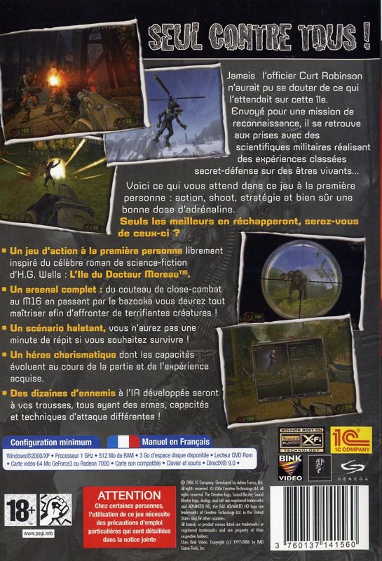 Vivisector: Beast Within cover or packaging material - MobyGames