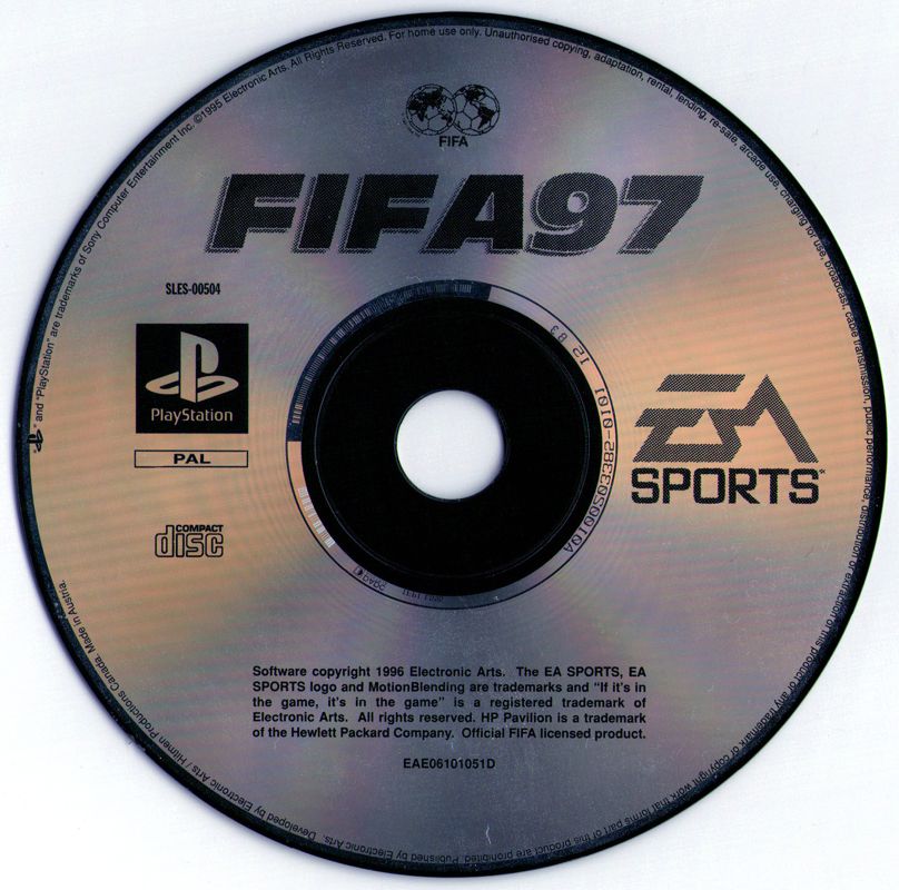 FIFA Soccer 97 cover or packaging material - MobyGames