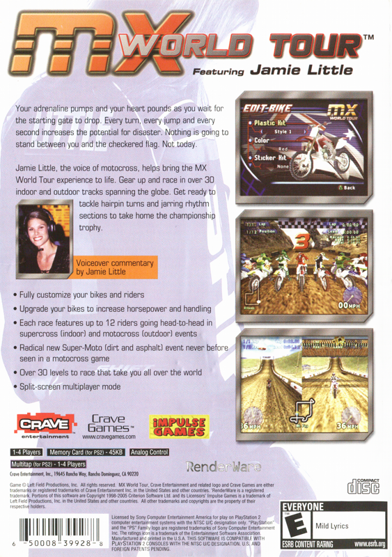 MX World Tour cover or packaging material - MobyGames