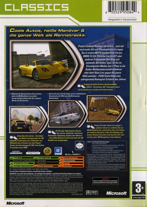 Project Gotham Racing 2 cover or packaging material - MobyGames