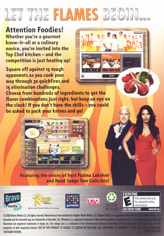 Top Chef: The Game cover or packaging material - MobyGames