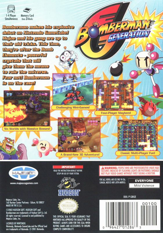 Bomberman Generation cover or packaging material - MobyGames