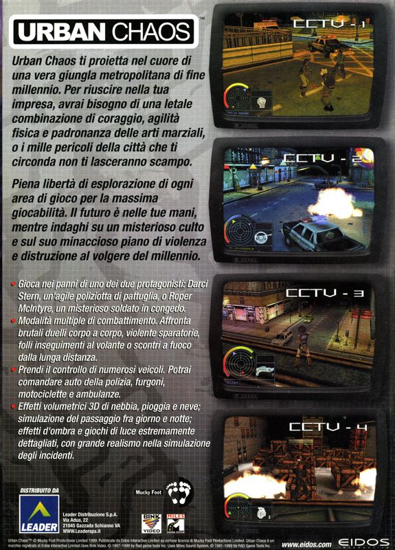 Urban Chaos cover or packaging material - MobyGames