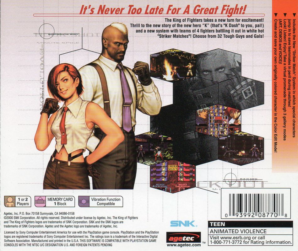 The King of Fighters '99: Millennium Battle cover or packaging material ...
