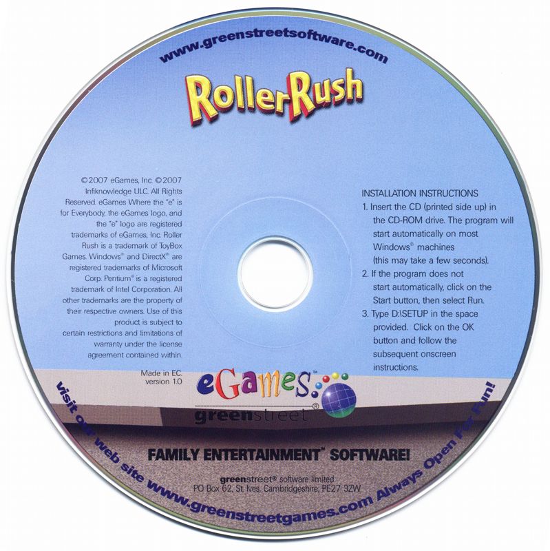 Roller Rush cover or packaging material - MobyGames