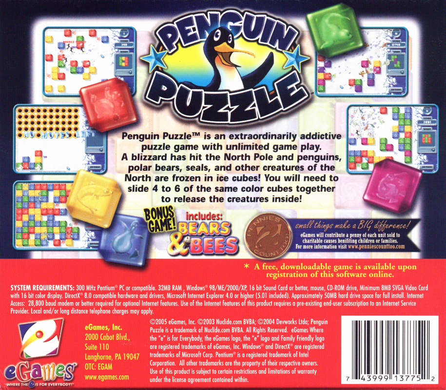 Penguin Puzzle cover or packaging material - MobyGames