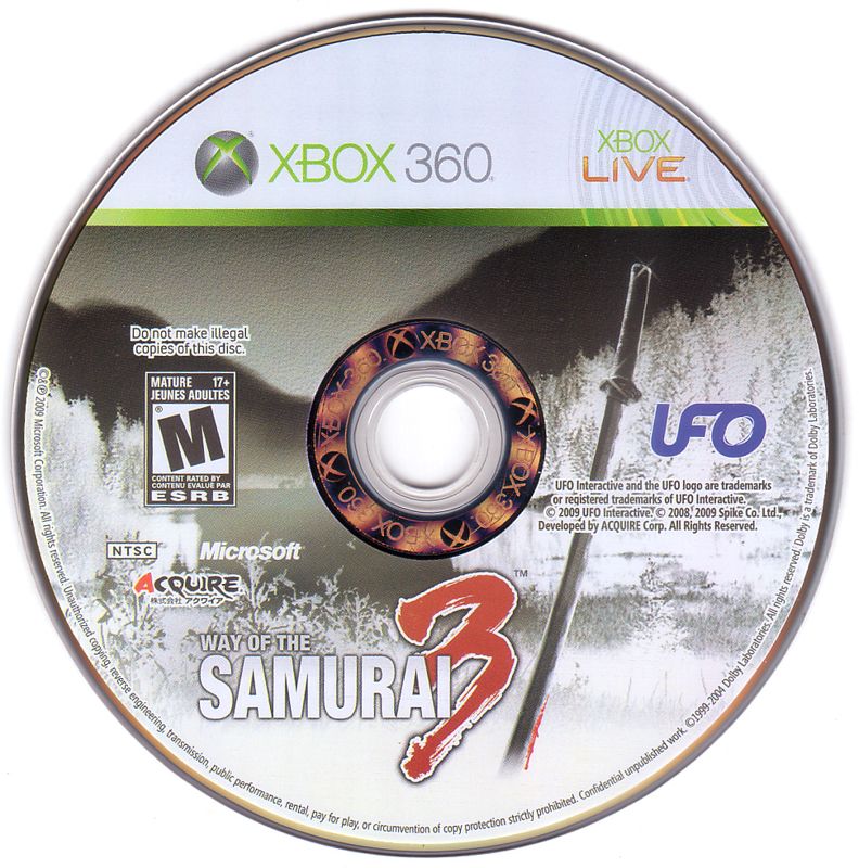 Way of the Samurai 3 cover or packaging material - MobyGames