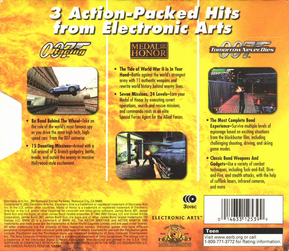 Collectors' Edition: 007: Racing / Medal of Honor / 007: Tomorrow Never ...
