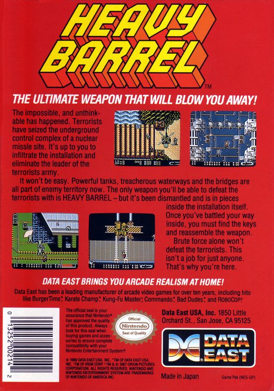 Heavy Barrel cover or packaging material - MobyGames