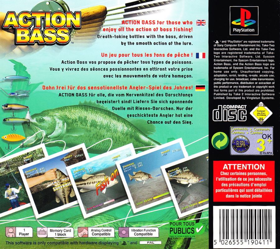 Action Bass cover or packaging material - MobyGames