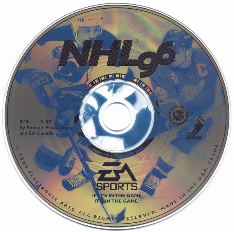 NHL 96 cover or packaging material - MobyGames