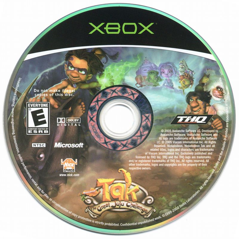 Tak: The Great Juju Challenge cover or packaging material - MobyGames