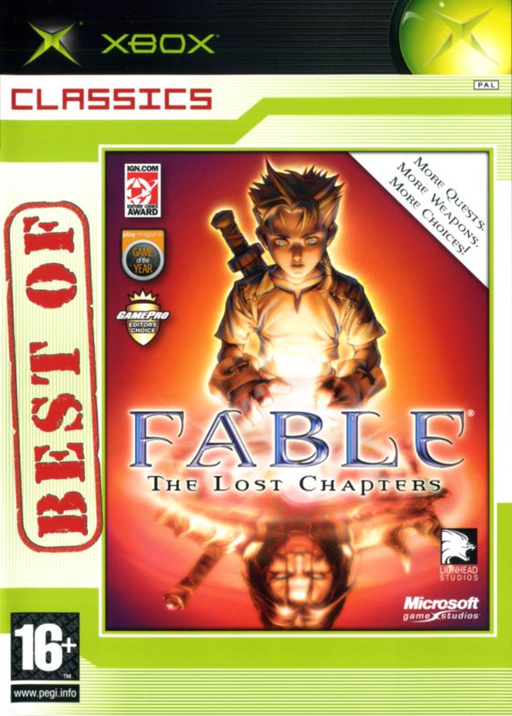 Fable: The Lost Chapters cover or packaging material - MobyGames