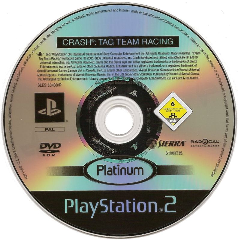Crash Tag Team Racing cover or packaging material - MobyGames
