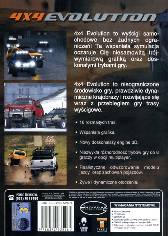 4x4 Evo cover or packaging material - MobyGames