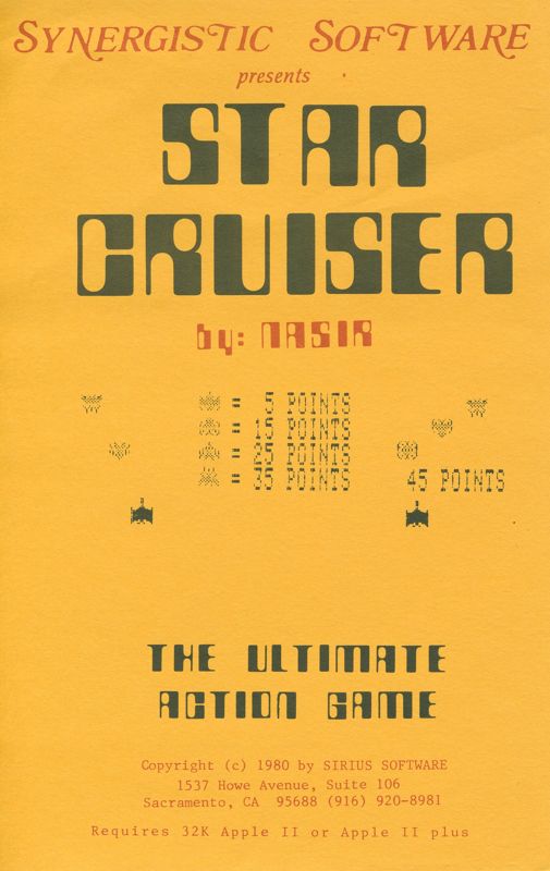 Star Cruiser (1980) - MobyGames