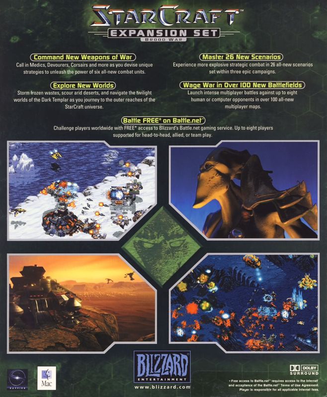 StarCraft: Brood War cover or packaging material - MobyGames