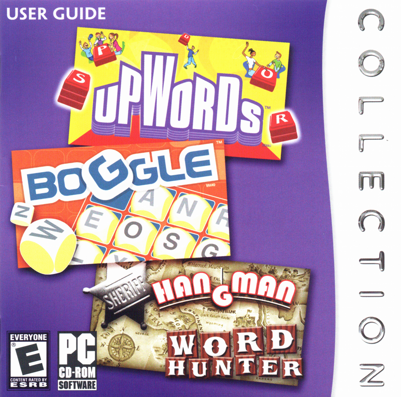 UpWords, Boggle, Hangman & Word Hunter Collection cover or packaging material - MobyGames